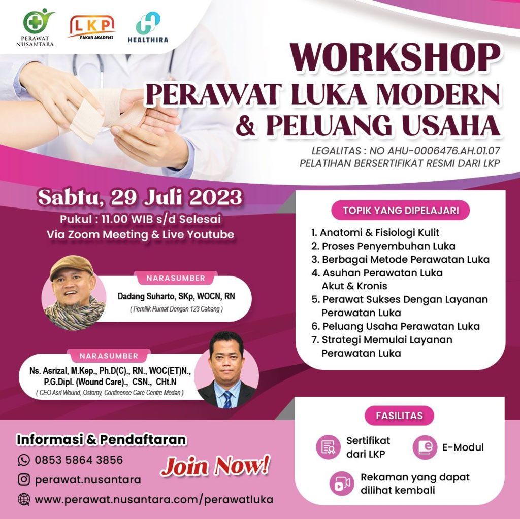 Workshop Perawat Luka Modern & Peluang Usaha – Perawat Nusantara